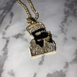 Jewelry | New Bart Simpson Iced Out Pendant With Chain | Poshmark